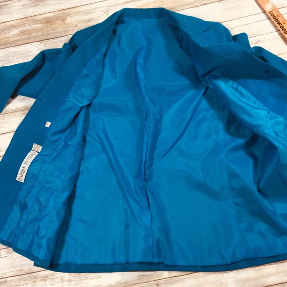 Baron Peters | Jackets & Coats | Vintage Baron Peters Turquoise Blue ...